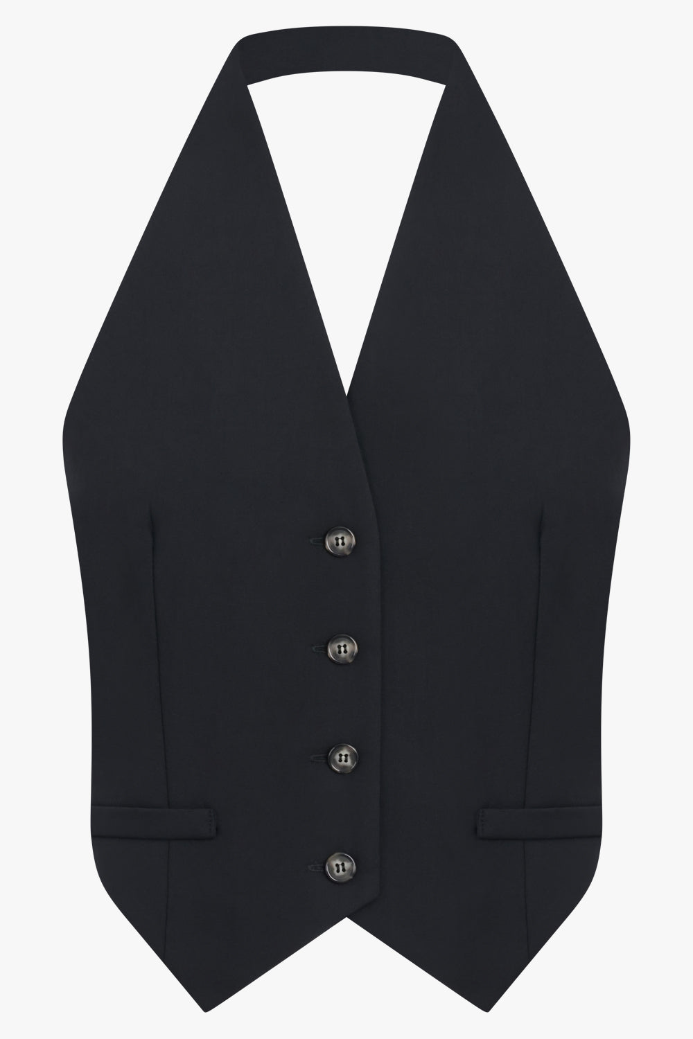 Tie-Back Detail Vest Top | Black – Parlour X