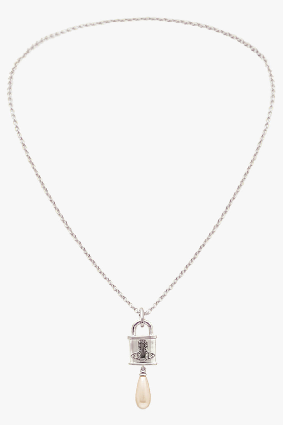 Celestia Small Pearl Pendant | Silver/White – Parlour X