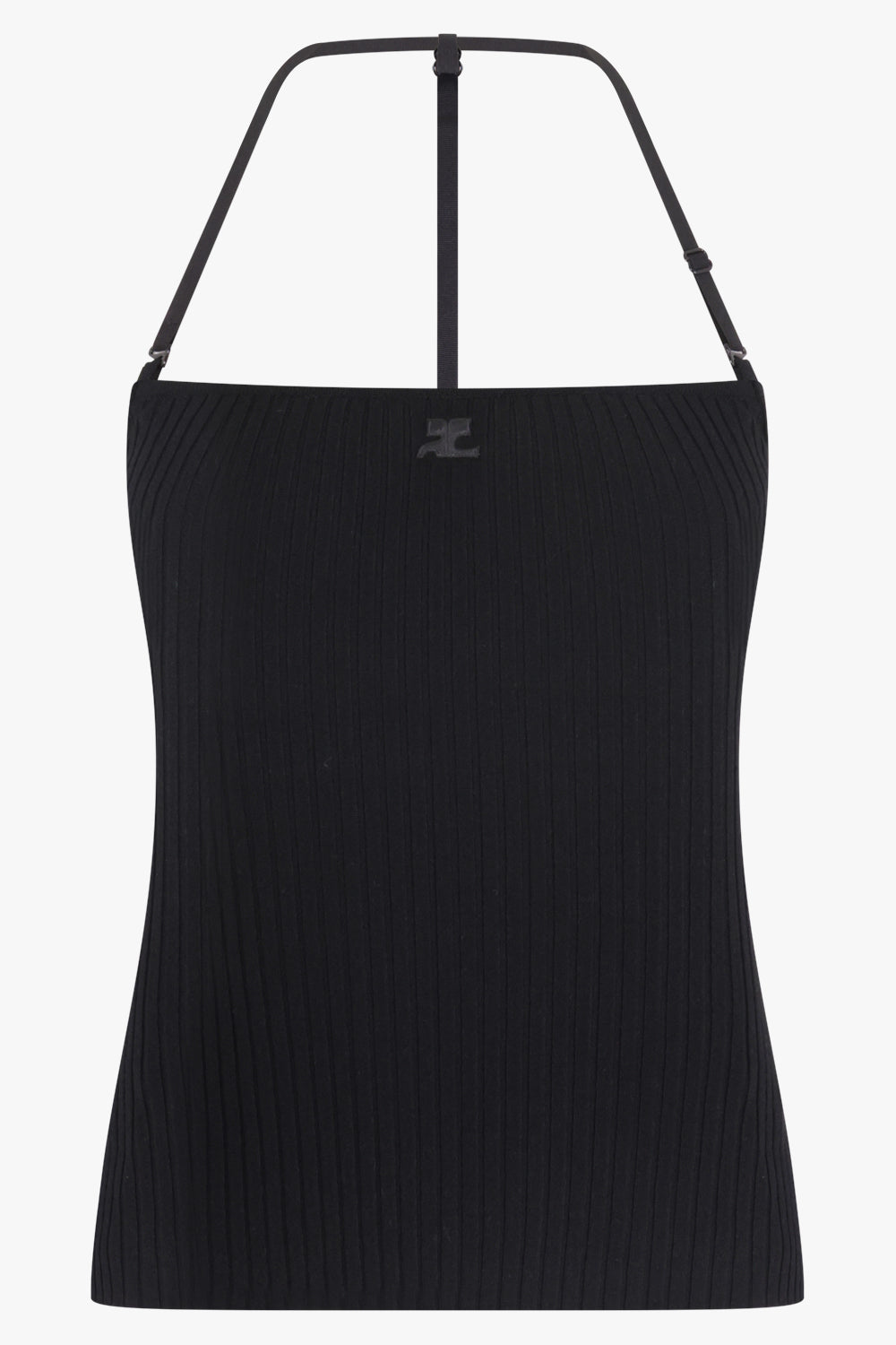 Strap Rib Knit Tank Top | Black – Parlour X