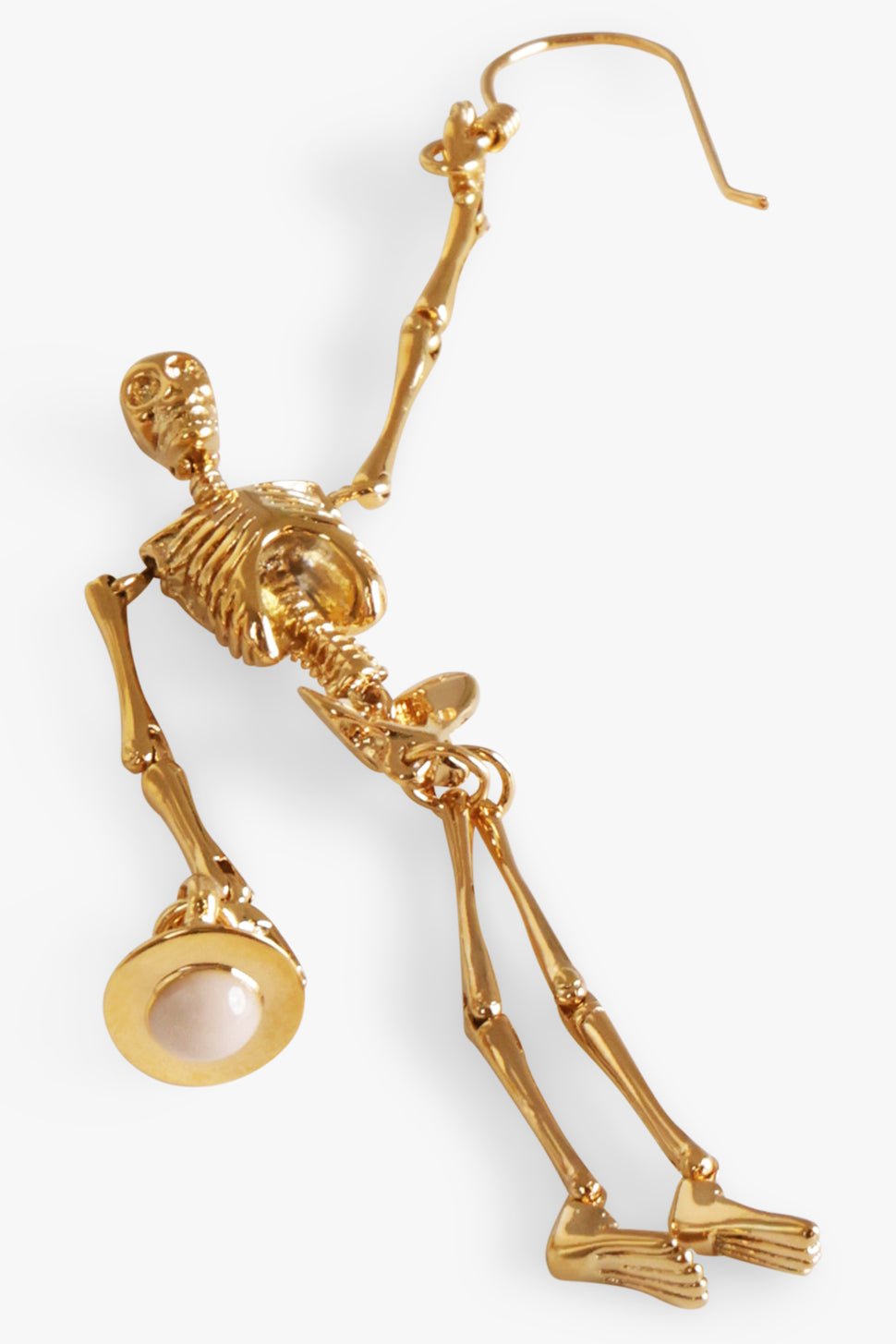 Skeleton Earrings | Gold – Parlour X