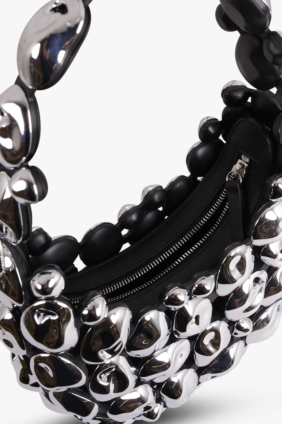 Stone Cloud Medium Bag | Silver/Black – Parlour X