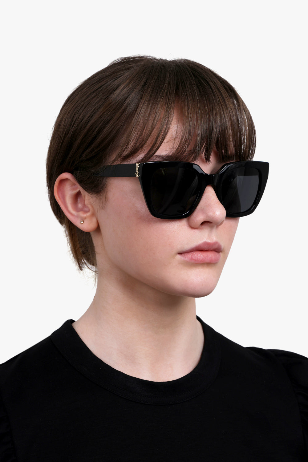 SL M143 Square Frame Sunglasses | Black – Parlour X