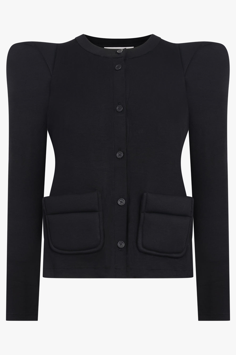 Foamy Shoulder Cardigan Jacket | Black – Parlour X
