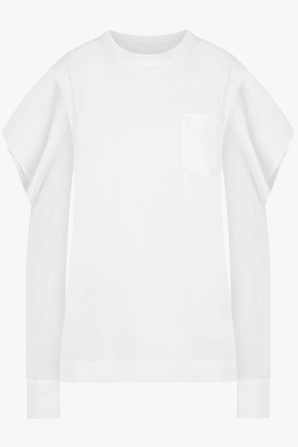 Cowl Sleeve Top | White – Parlour X