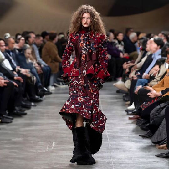 Celindra Floral Motif L\S Shirt | Green/Multi – Parlour X