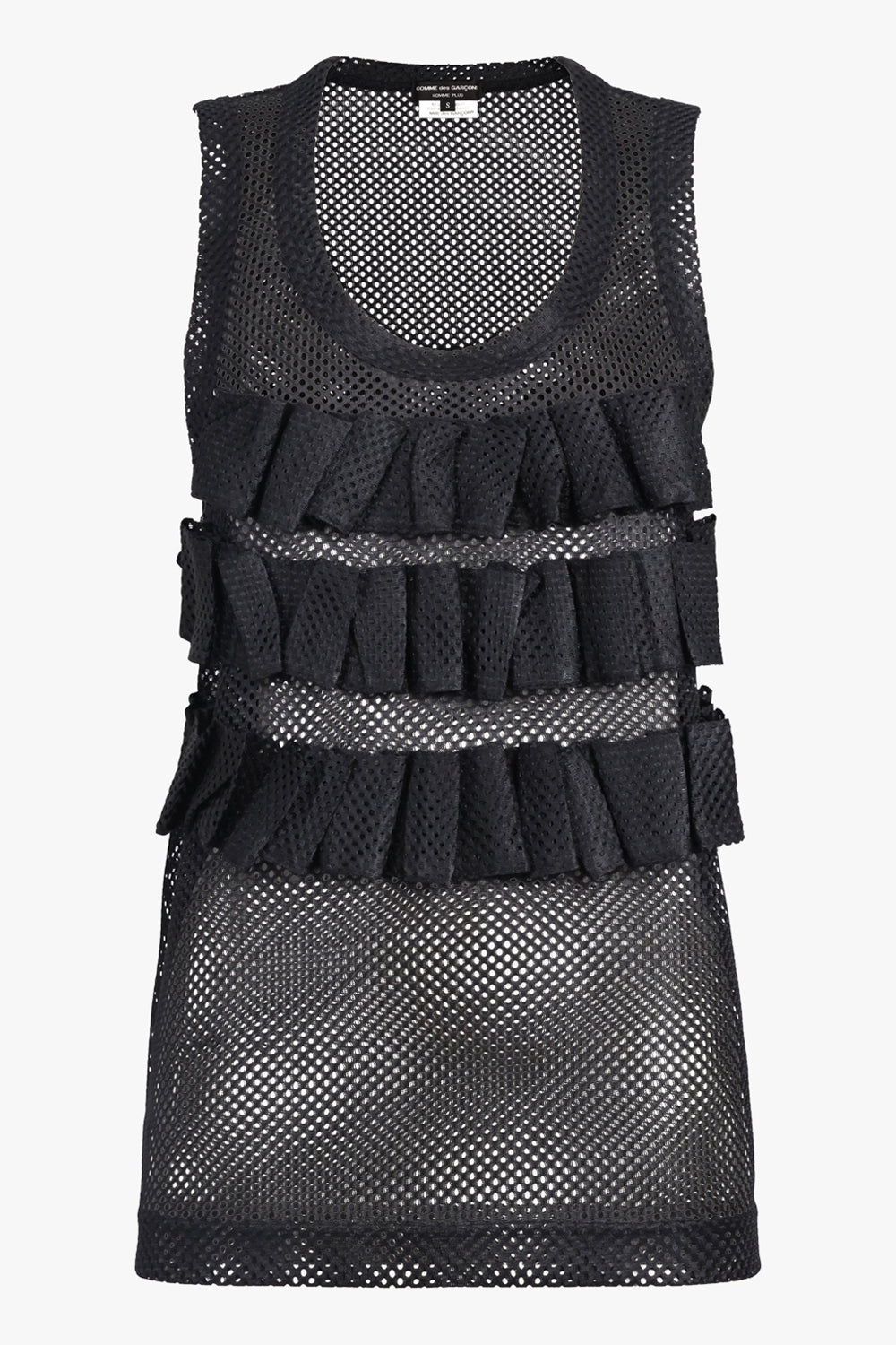 Mesh Singlet Top | Black – Parlour X