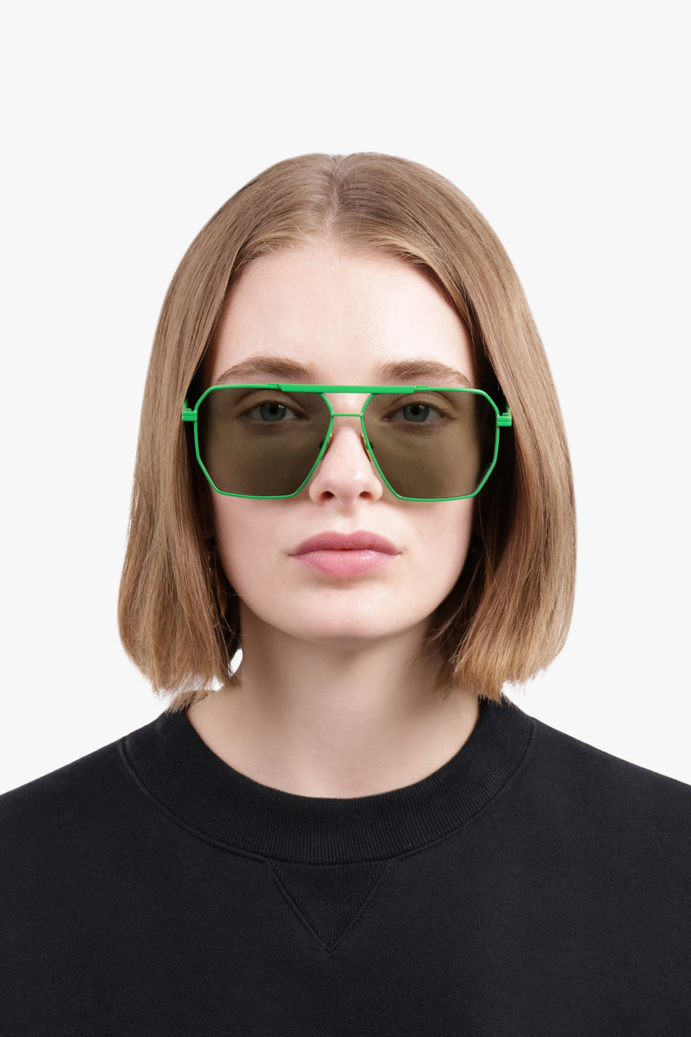 Classic Aviator Sunglasses | Green/Black – Parlour X