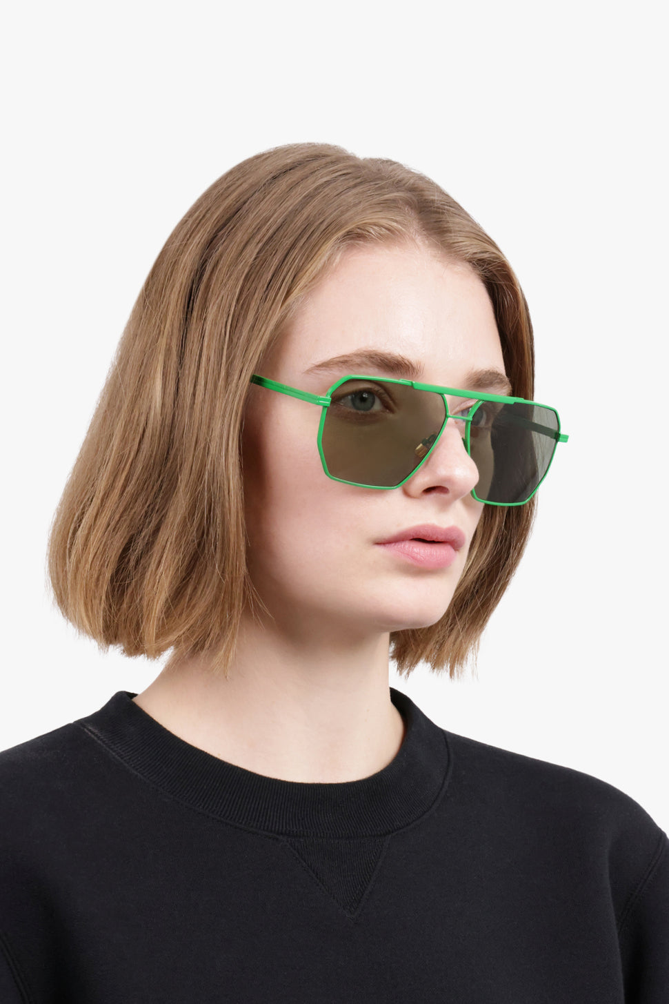 Classic Aviator Sunglasses | Green/Black – Parlour X