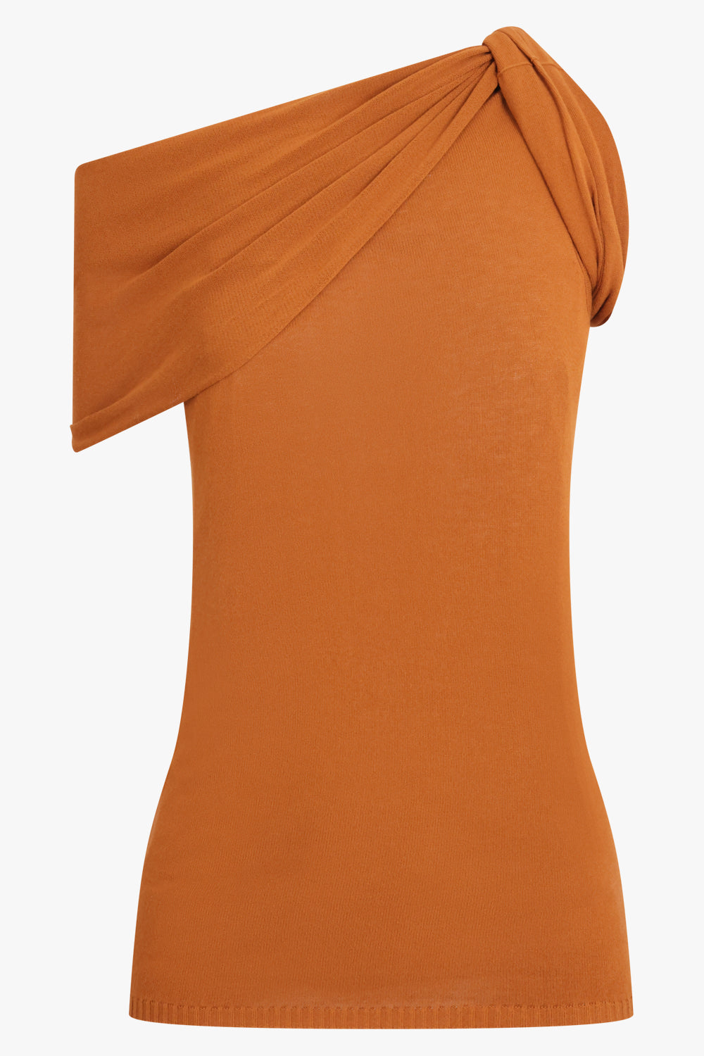 Maglia Asymmetric Foldover Neck Twist Top | Clay – Parlour X