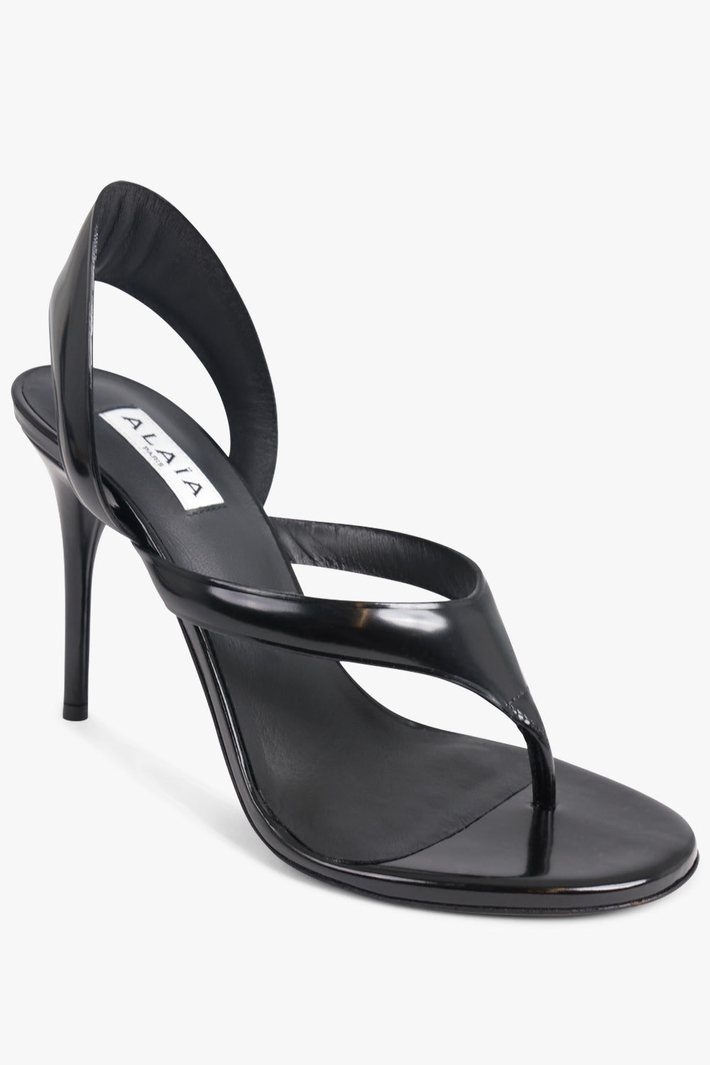 Infradito Thong 90mm Sandal Heel | Black – Parlour X