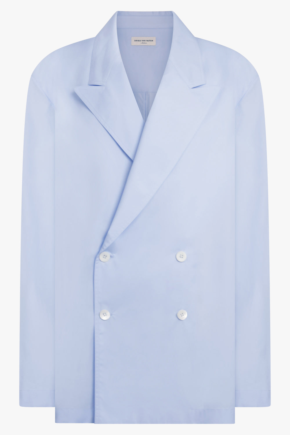 Double Breasted Relaxed Style Jacket | Light Blue – Parlour X