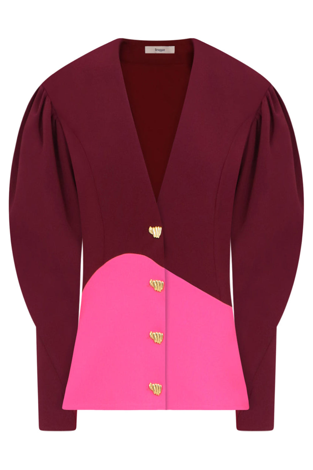BROGGER WILLOW V NECK JACKET BURGUNDY PINK NEW SEASON PARLOUR X SYDNEY ...