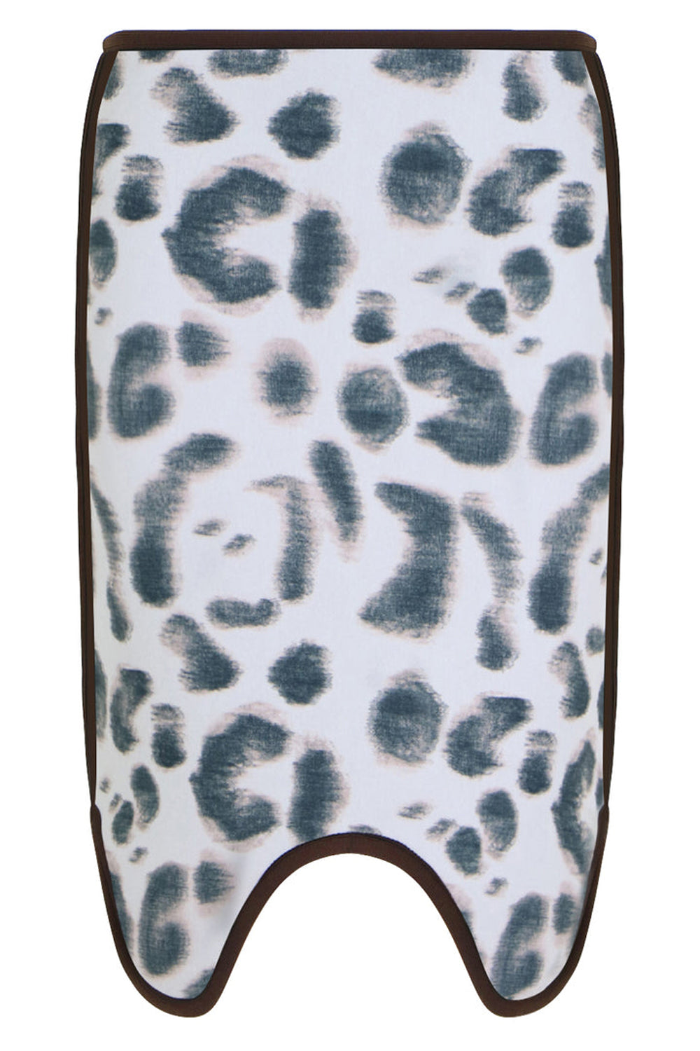 CALVIN KLEIN NEOPRENE ASYMMETRIC SKIRT FADED LEOPARD PARLOUR X SYDNEY ...