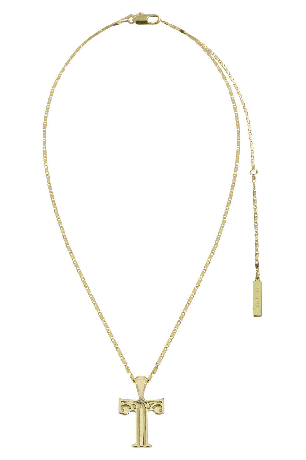 ELLERY LETTER 'T' ALPHABET NECKLACE GOLD NEW SEASON ONLINE PARLOUR X ...