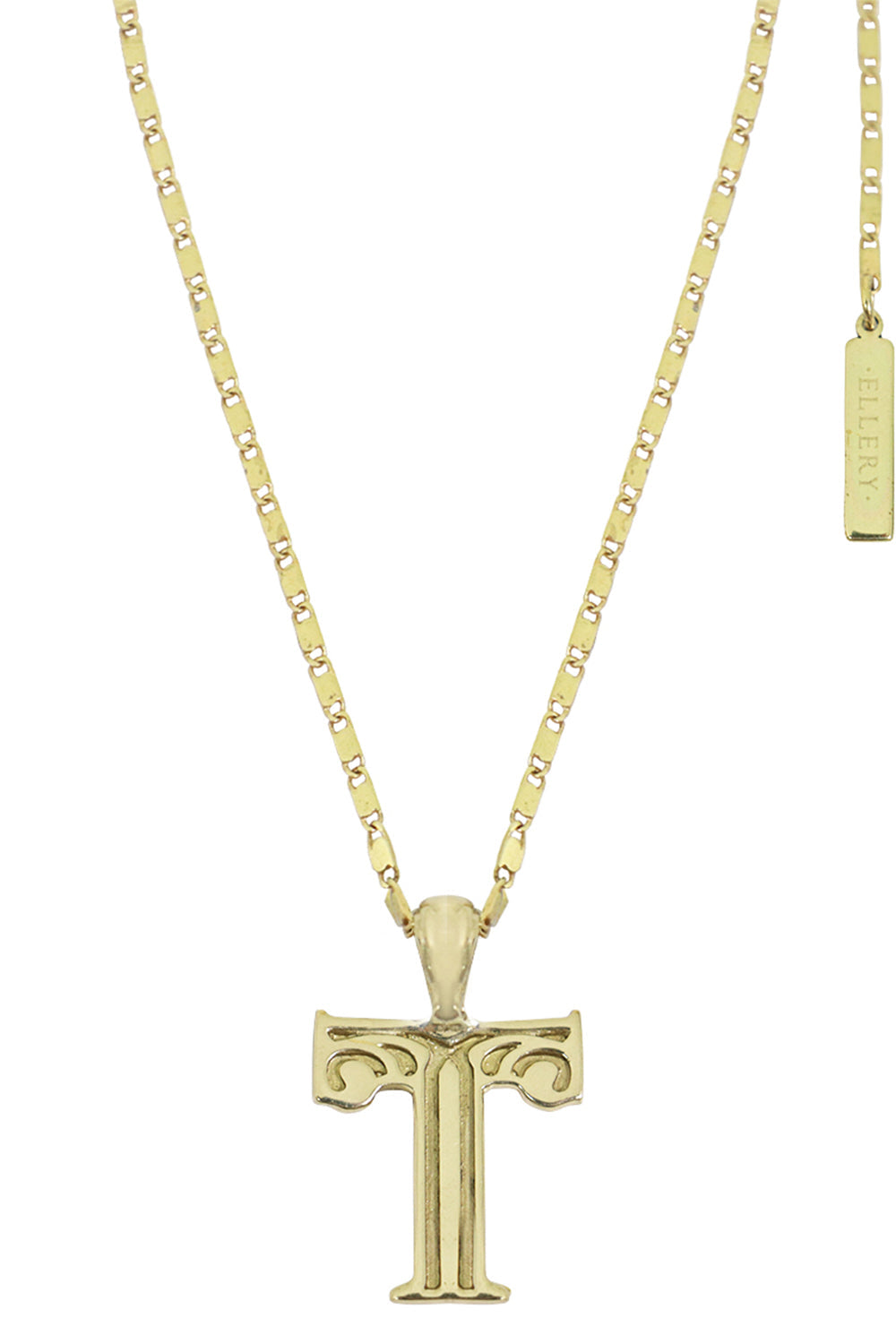 ELLERY LETTER 'T' ALPHABET NECKLACE GOLD NEW SEASON ONLINE PARLOUR X ...