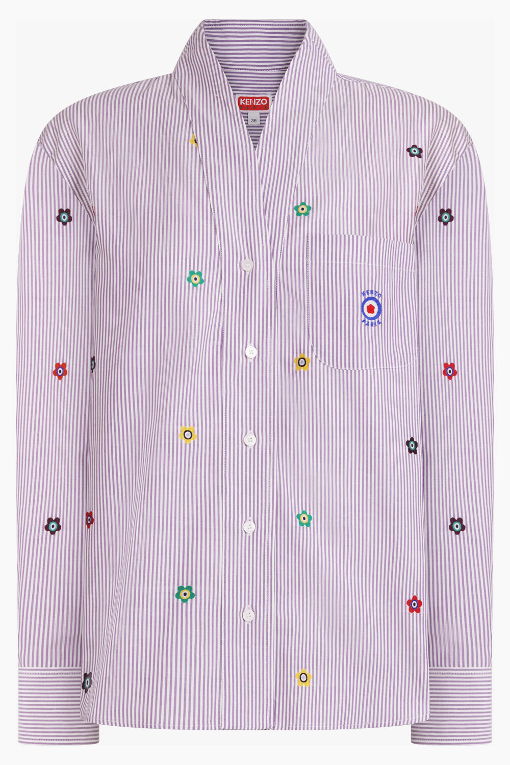 'Kenzo Target' Striped Shirt | Wisteria – Parlour X