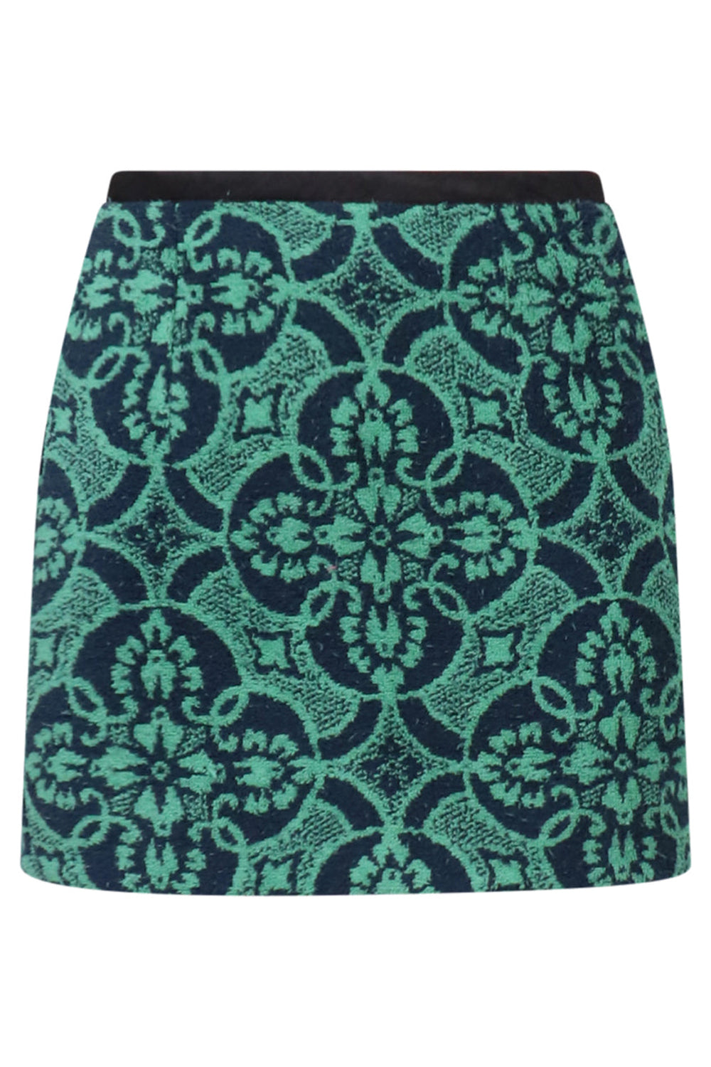 Oriental Mini Skirt Mango MNG RUCHED Asian Oriental PRINT Short SKIRT