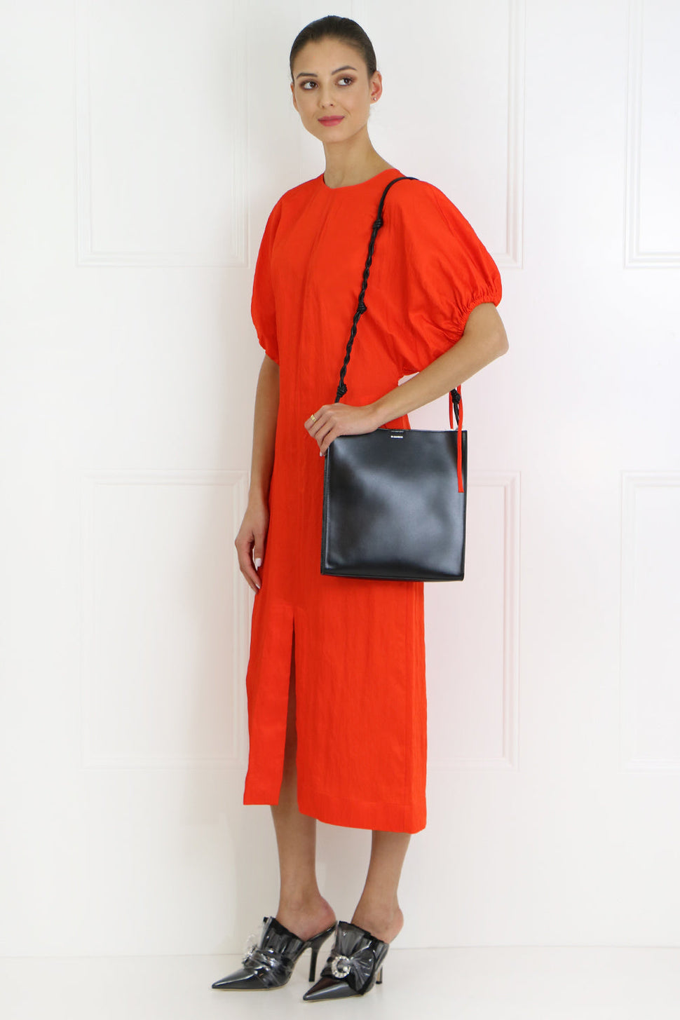 MIDNIGHT 00 CRYSTAL MULE HEEL 100MM BLACK – Parlour X