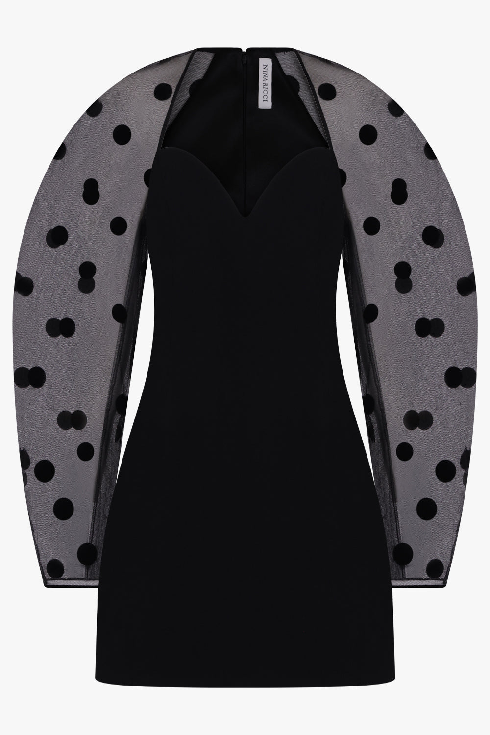 NINA RICCI MINI CADY TULLE COCOON SLEEVES BLACK NEW SEASON PARLOUR X ...