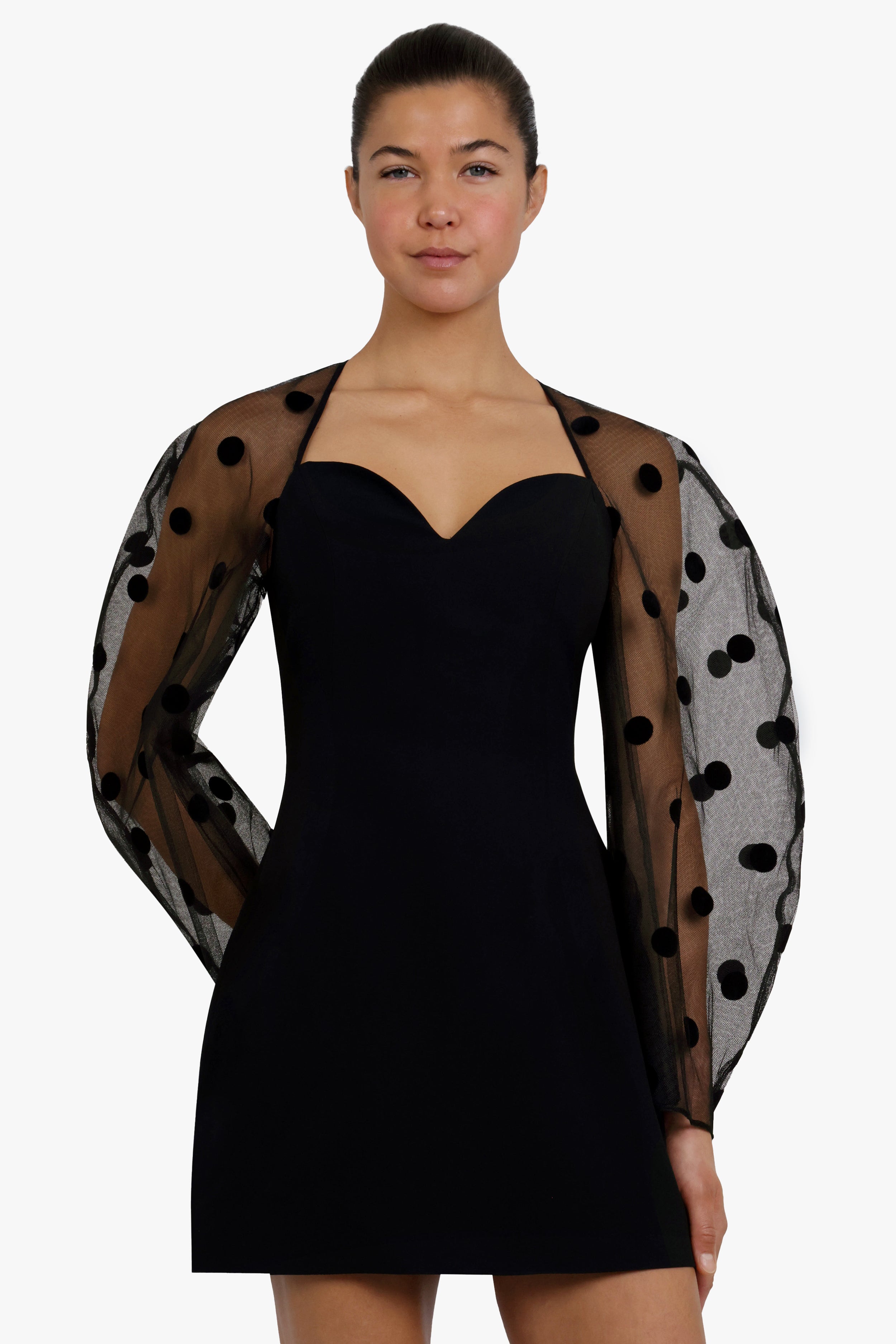 NINA RICCI MINI CADY TULLE COCOON SLEEVES BLACK NEW SEASON PARLOUR X ...