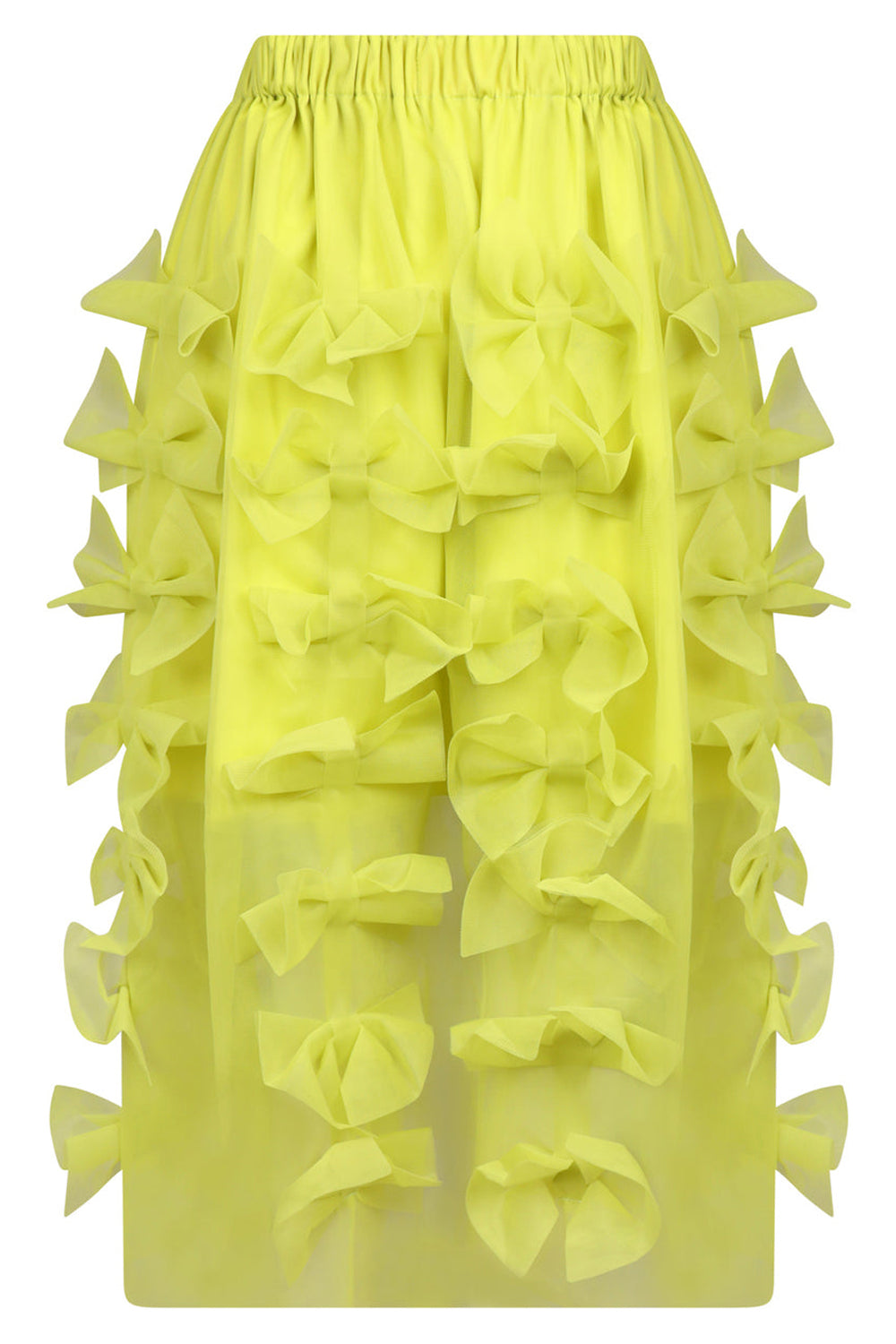 PASKAL TULLE SKIRT WITH BOW APPLIQUES YELLOW NEW SEASON PARLOUR X ...