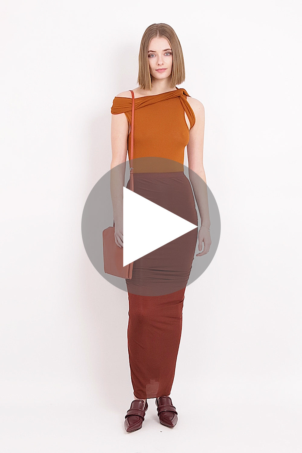 Nu Twin Crossbody Bag | Rust – Parlour X