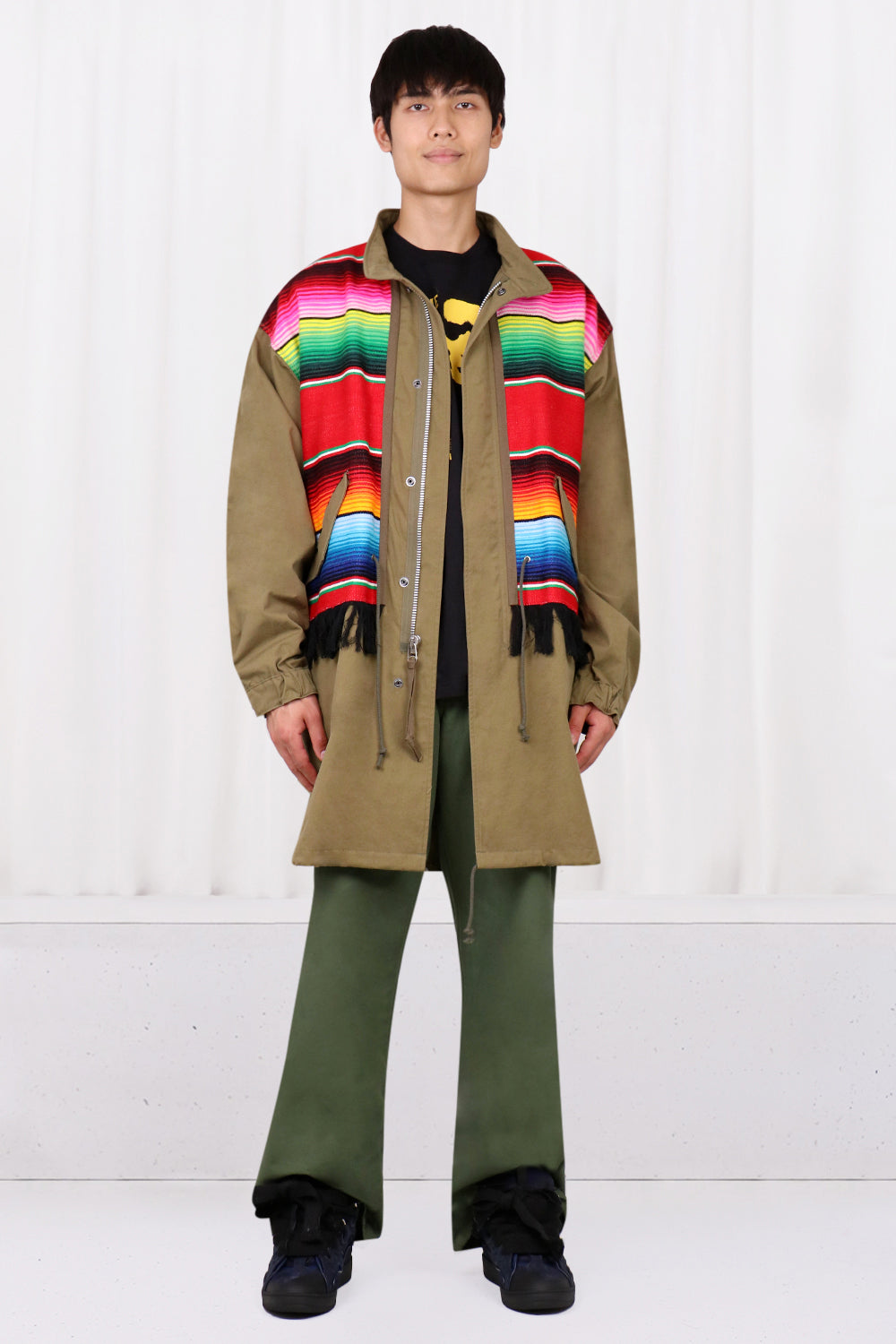 RAF SIMONS WIDE FIT DENIM WORKWEAR PANTS KHAKI NEW SEASON PARLOUR X ...