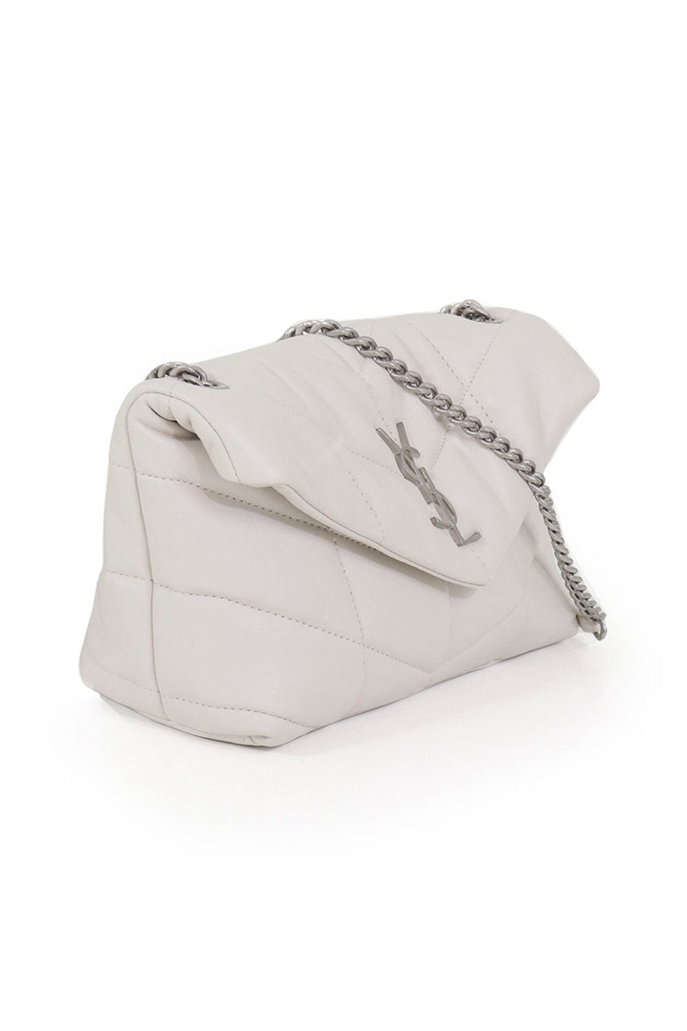 SAINT LAURENT LOULOU MINI PUFFER BAG CREMA SOFT NEW SEASON PARLOUR X ...