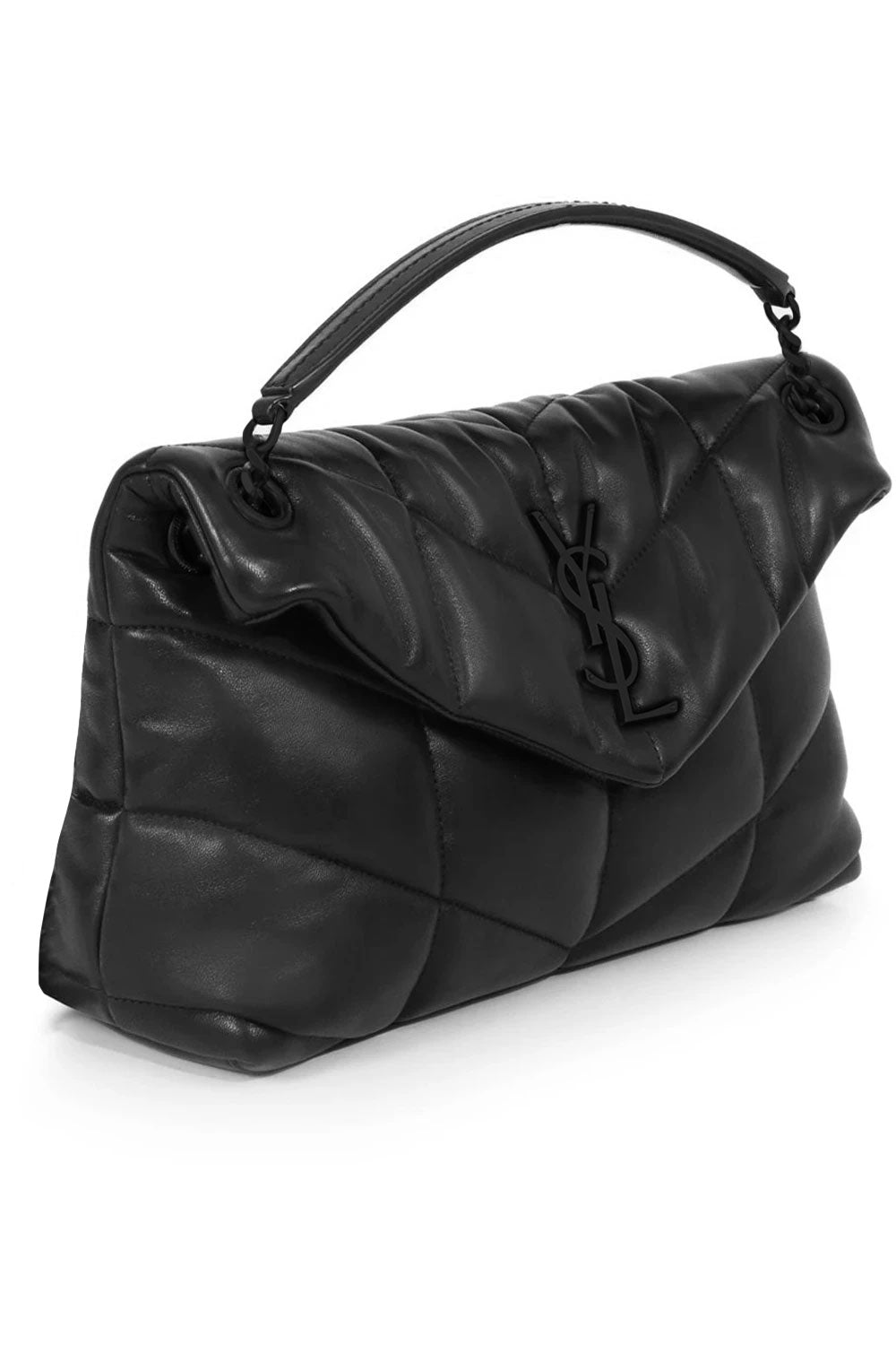 SAINT LAURENT LOULOU SMALL PUFFER BAG BLACK BLACK NEW SEASON PARLOUR X ...