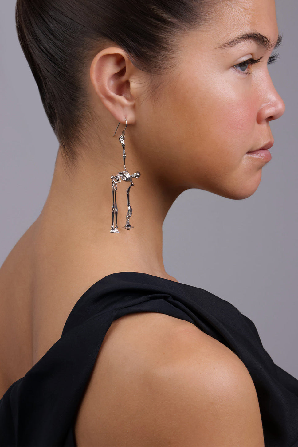 Skeleton Earrings | Silver – Parlour X