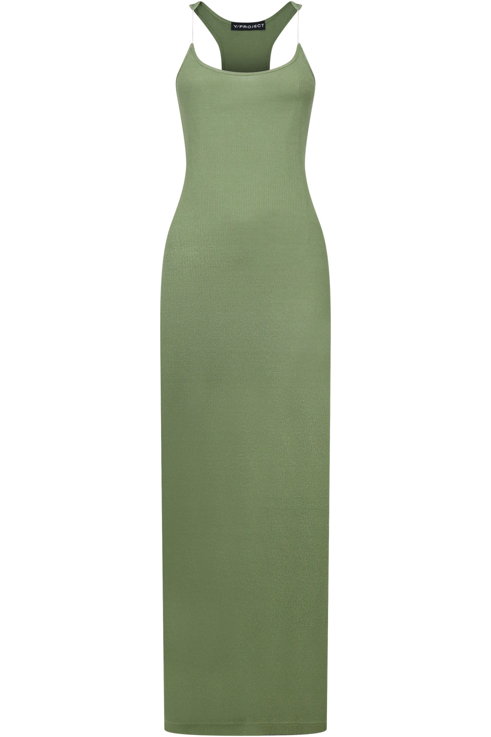 Y/PROJECT INVISIBLE STRAP DRESS OLIVE NEW SEASON PARLOUR X SYDNEY ...