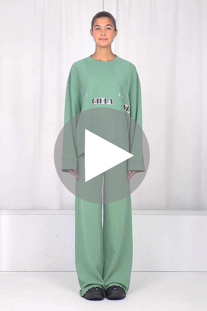 MM6 BY MAISON MARGIELA PATCHWORK LOGO SWEATSHIRT CLOVER PARLOUR X ...